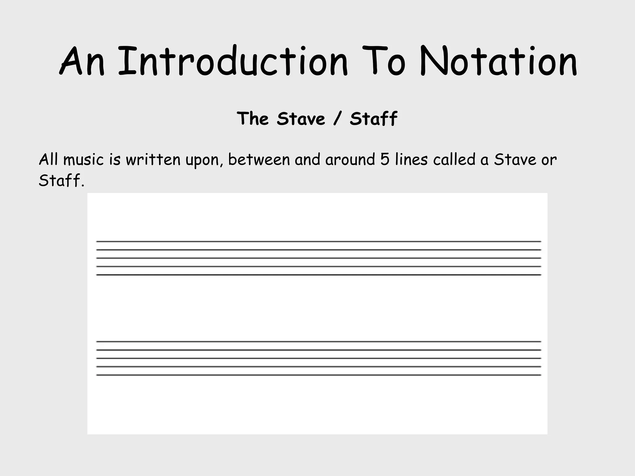 THE BASIC RUDIMENTS OF MUSIC. An introduction to notation | PPT