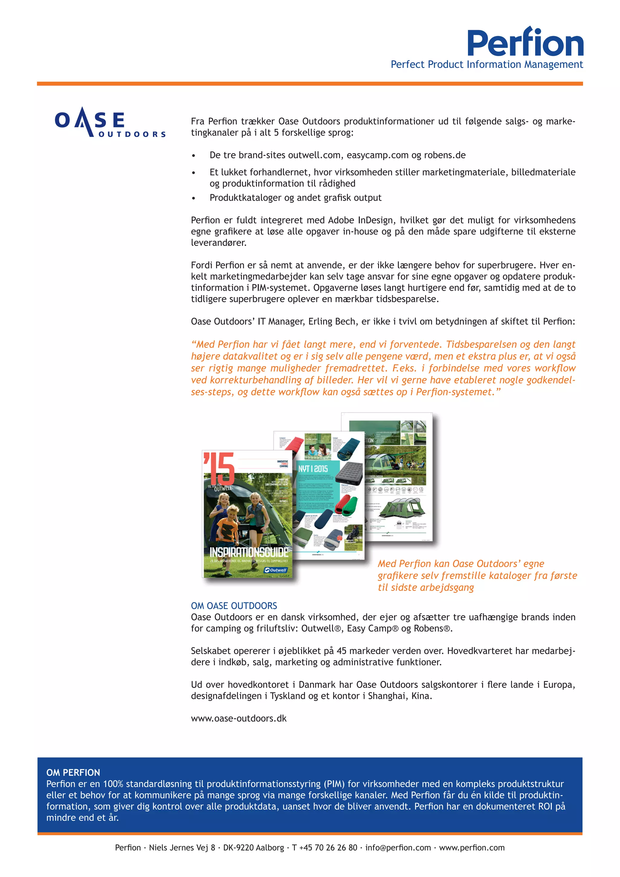 Kundecase: Hos Oase Outdoors er den langt højere datakvalitet med ...