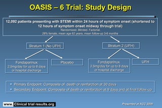 OASIS-6 Oasis 6 Late breaking trial-FINAL. presentation. ppt | PPT ...