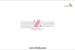 Prestige Oasis Brochure - Zricks.com