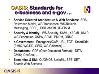 Oasis: Standards & the Cloud June2011 | PPT