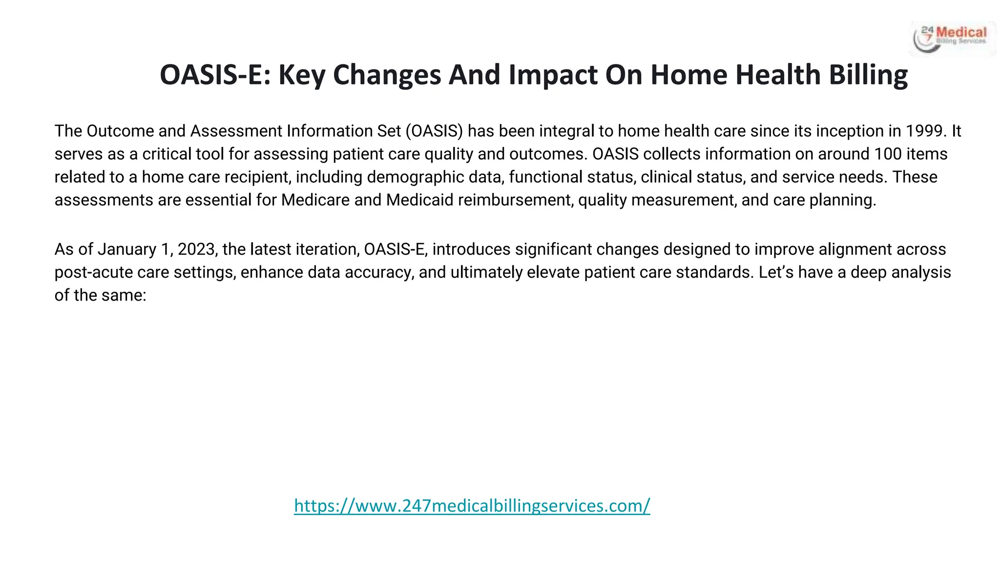 OASIS-E_ Key Changes And Impact On Home Health Billing.pptx