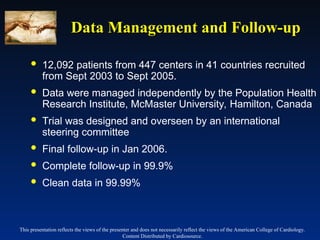 Oasis 6 Late breaking trial-FINAL. presentationppt | PPT