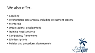 Oasis Training Center - Company Profile | PDF