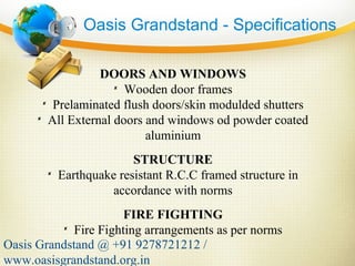Oasis Grandstand Residential Project 9278721212 - yamuna Expressway | PPT