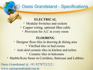 Oasis Grandstand Residential Project 9278721212 - yamuna Expressway | PPT