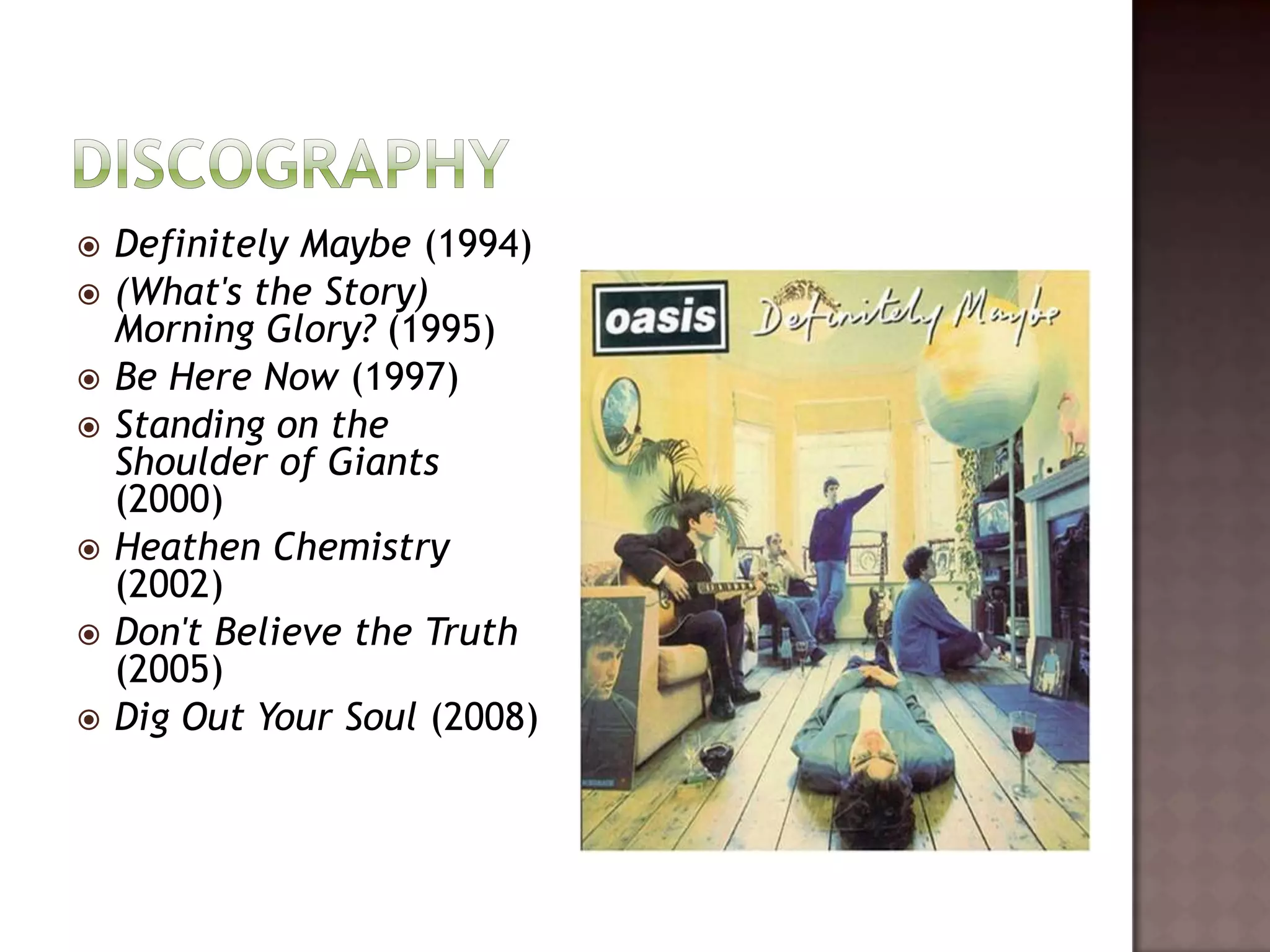 Oasis luis moreno | PPTX | Rock Music | Music