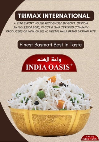 Best Basmati Rice Exporters Oasis Rice. | PDF