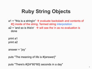 Learn ruby intro | PPT