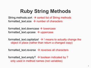 Learn ruby intro | PPT
