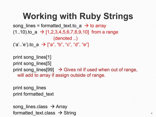 Learn ruby intro | PPT