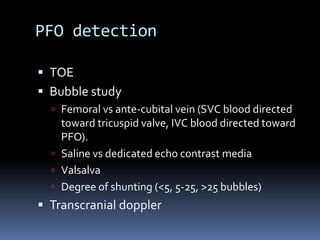 Patent foramen ovale | PPTX