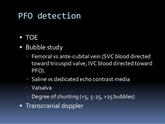 Patent foramen ovale