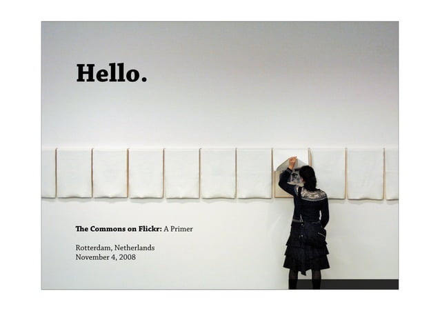 The Commons on Filckr: a primer | PPT