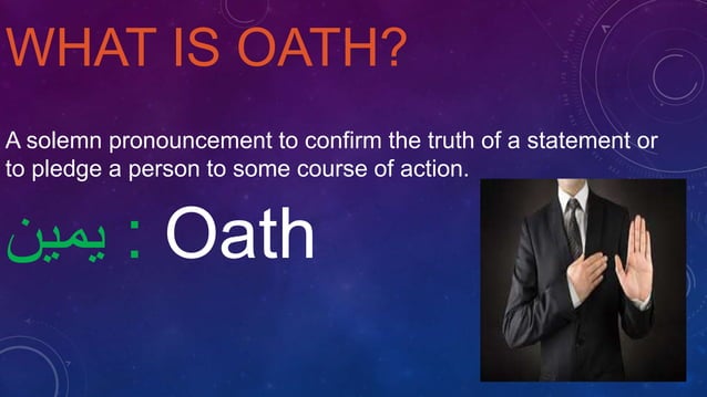 Oath and vows | PPTX | Islam | Religion & Spirituality