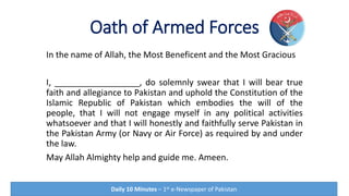 Oath of Armed Forces | PPTX