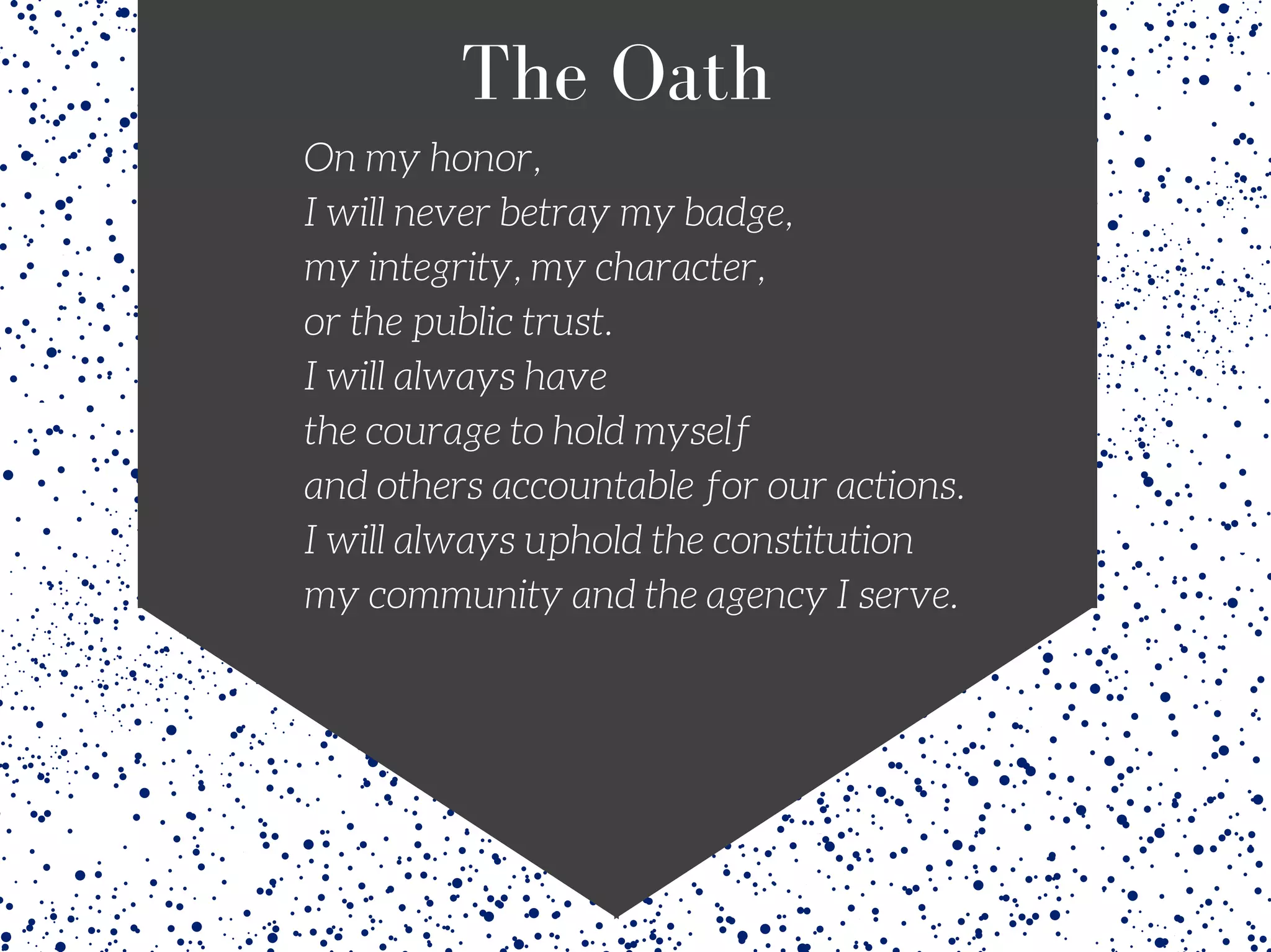 Oath of Honor | PDF