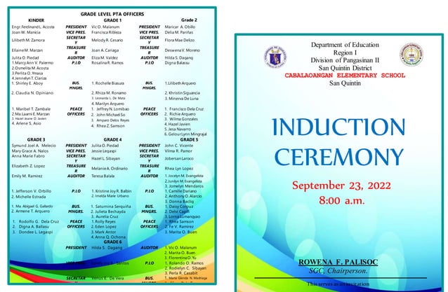 Oath Taking Program Final Docx Education