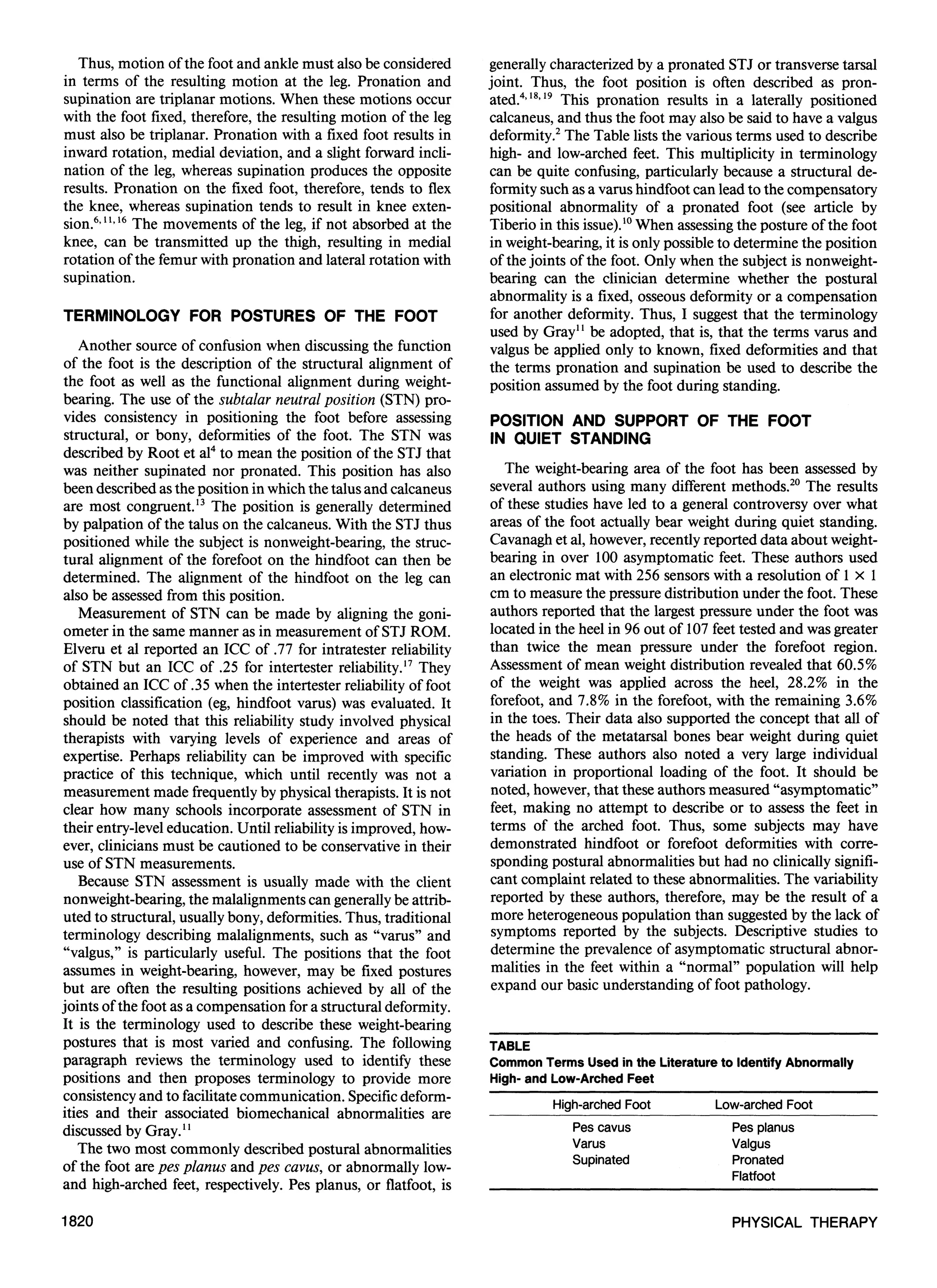 Oatis c, 1998 biomechanics of the foot and ankle | PDF