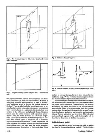 Oatis c, 1998 biomechanics of the foot and ankle | PDF