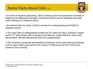 OAU Anniversary Plan.ppt