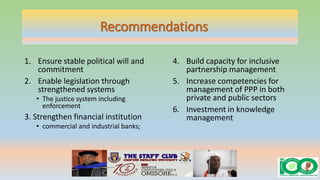 Public Private Partnership: Solution to the Infrastructure Deficit in ...
