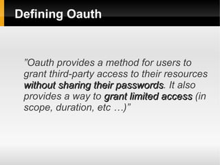 OAuth | PPT