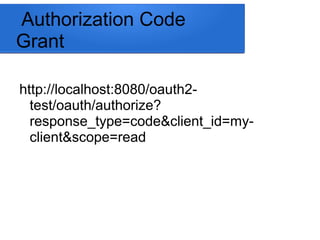 OAuth2 Protocol with Grails Spring Security | PPT | Internet | Computing