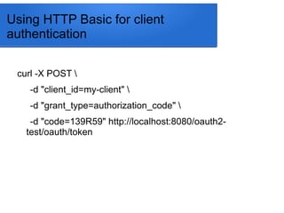 OAuth2 Protocol with Grails Spring Security | PPT