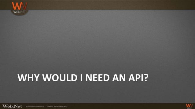 OAuth-as-a-service using ASP.NET Web API and Windows Azure Access Control - WebNetConf | PPT