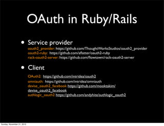 Introduction to OAuth2 | PPT