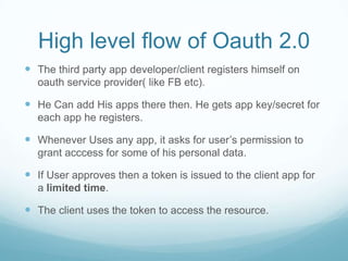 Oauth 2.0 | PPTX | Internet | Computing