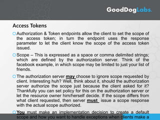 OAuth 2.0 - The fundamentals, the good , the bad, technical primer and common flows | PPT