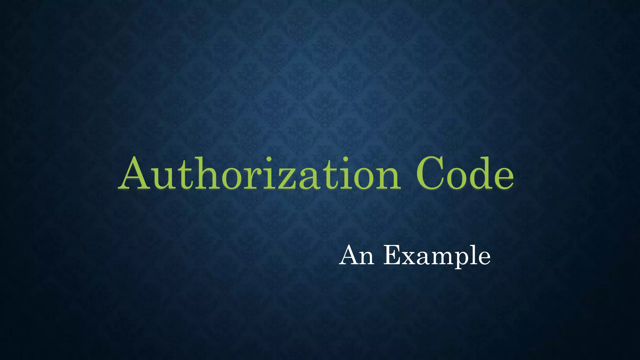 Introduction to OAuth2 | PPT