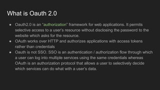 Oauth 2.0 security | PPT