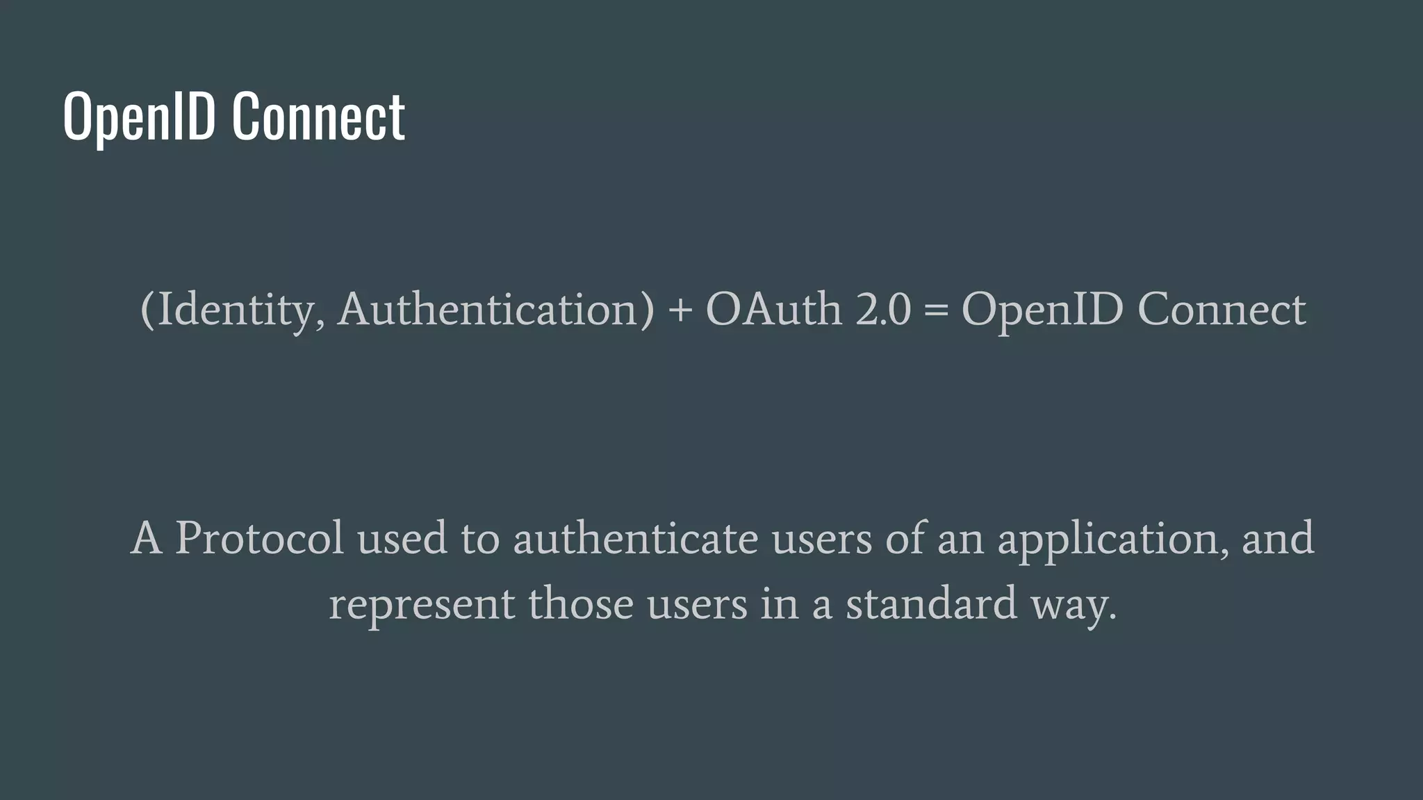 OAuth 2.0 and OpenID Connect | PPT