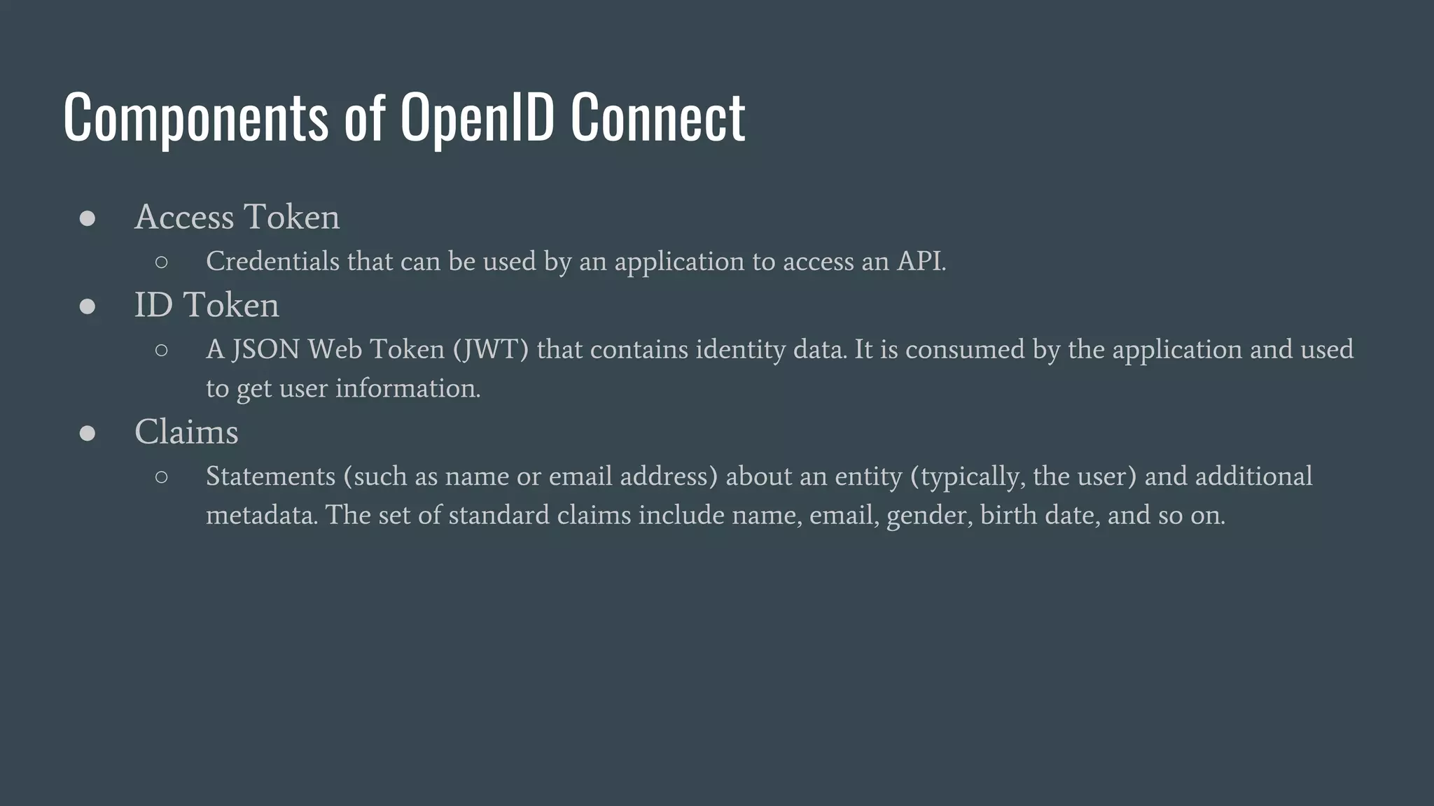 OAuth 2.0 and OpenID Connect | PDF