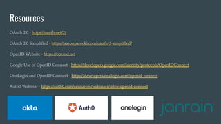 OAuth 2.0 and OpenID Connect | PPT