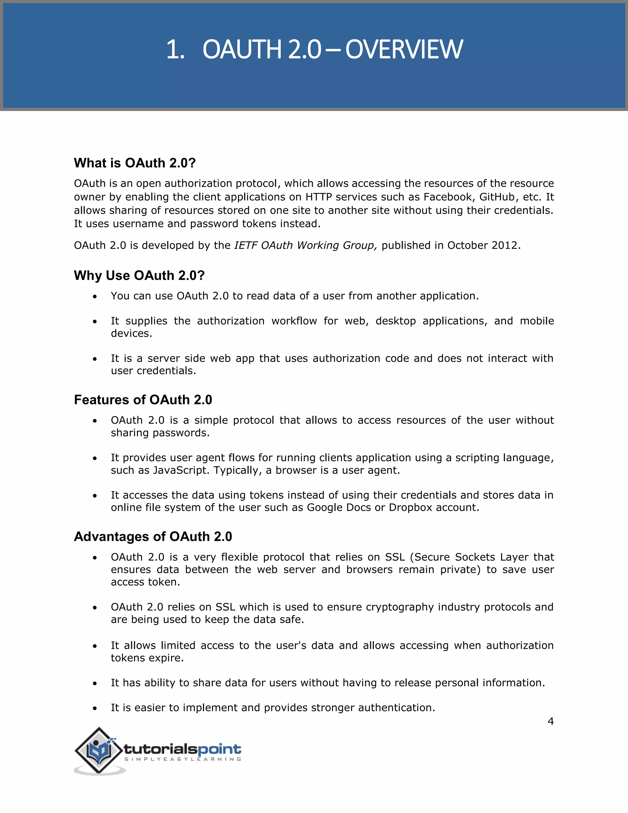 Oauth2.0 tutorial | PDF | Internet | Computing