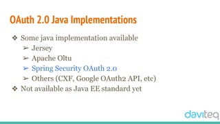 OAuth 2.0 at the Globiots | PPT