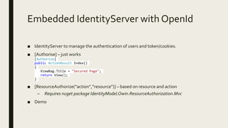 OAuth2 and IdentityServer3 | PPT
