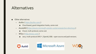 OAuth2 and IdentityServer3 | PPT