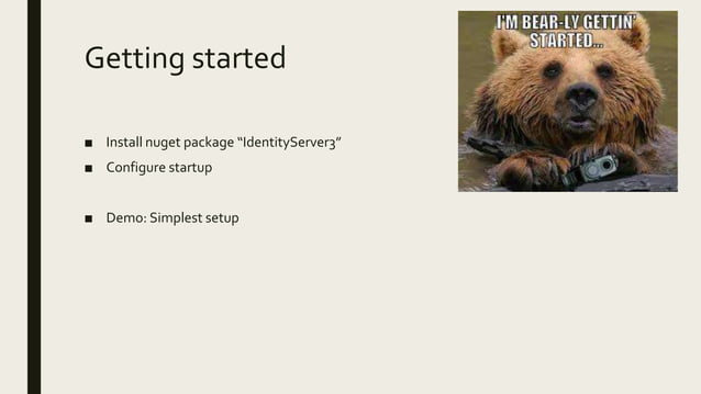 OAuth2 and IdentityServer3 | PPT