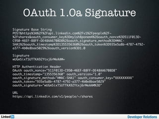 OAuth2 and LinkedIn | PDF