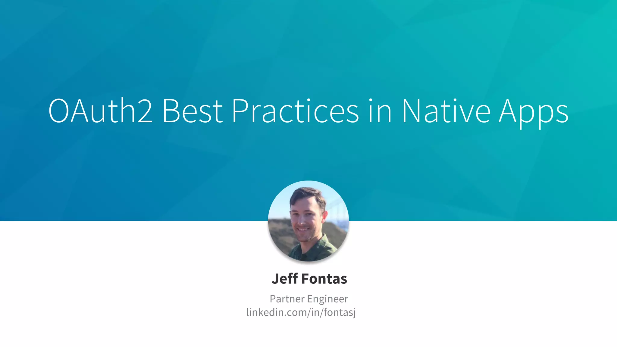 OAuth2 Best Practices in Native Apps | PPT