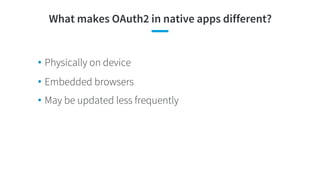 OAuth2 Best Practices in Native Apps | PPT