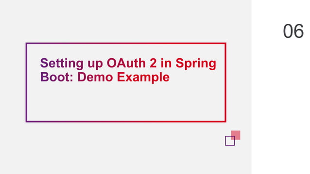 OAuth2 Implementation Presentation (Java) | PPTX