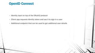 OAuth2 & OpenID Connect | PPT