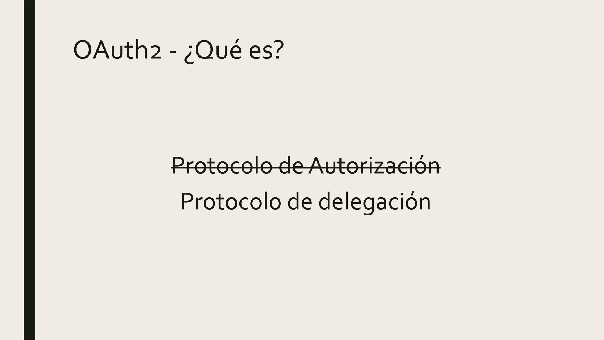 OAuth2 para desarrolladores | PPT