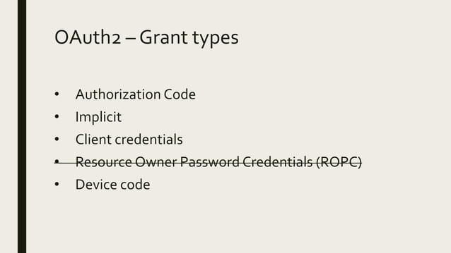 OAuth2 para desarrolladores | PPT